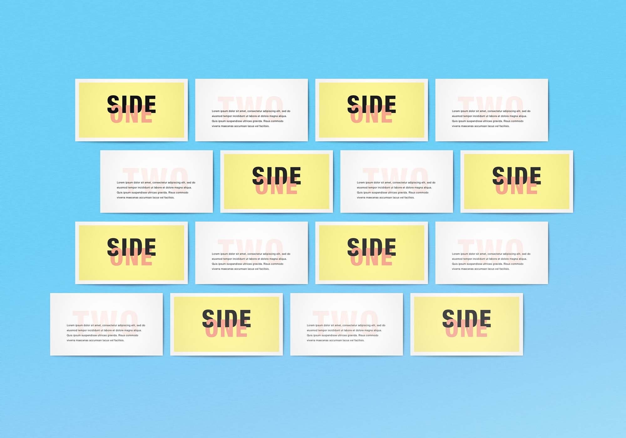 Free Multiple Business Cards Mockup Free Mockup Download