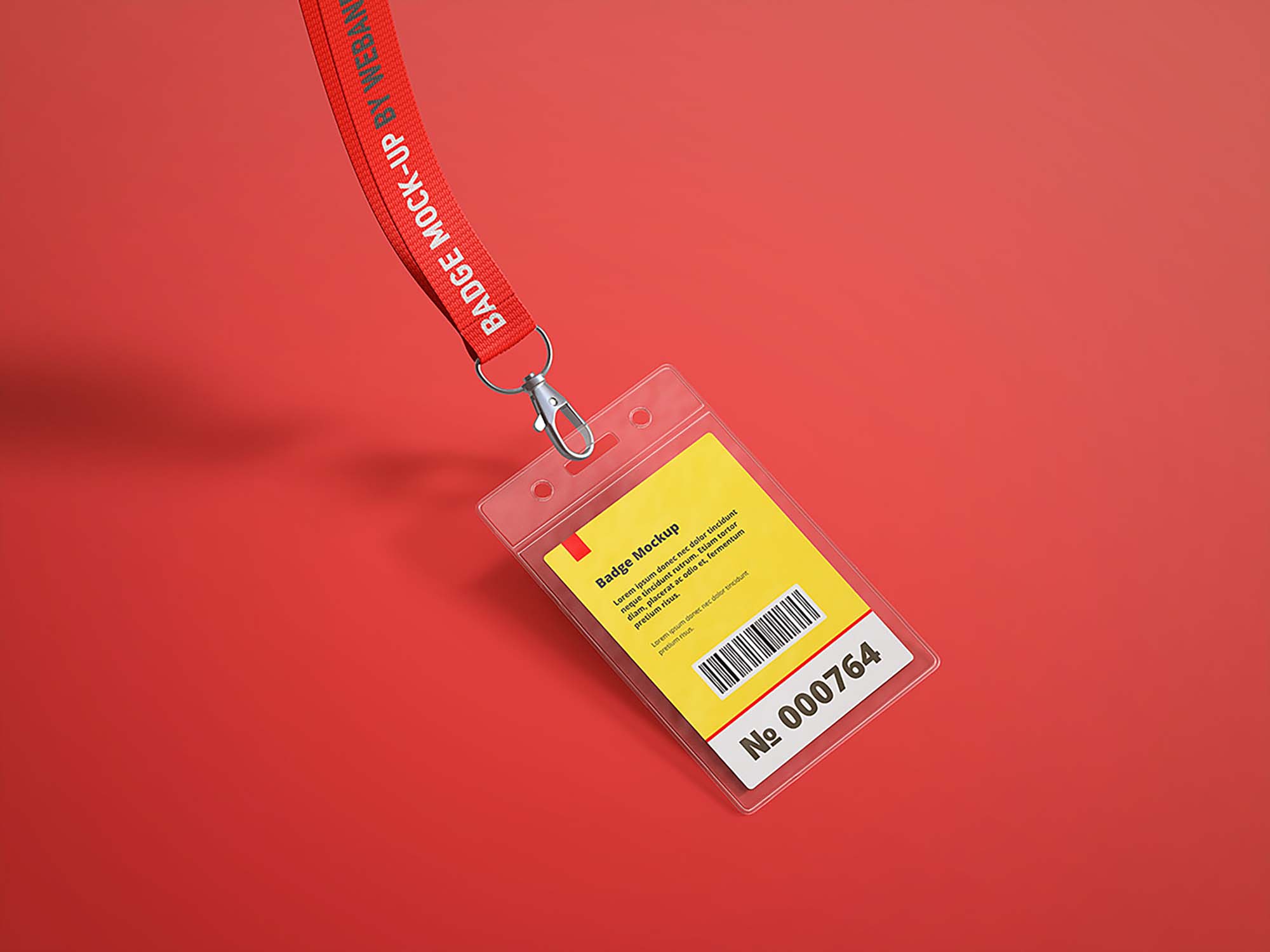 Free Name Tag Mockup