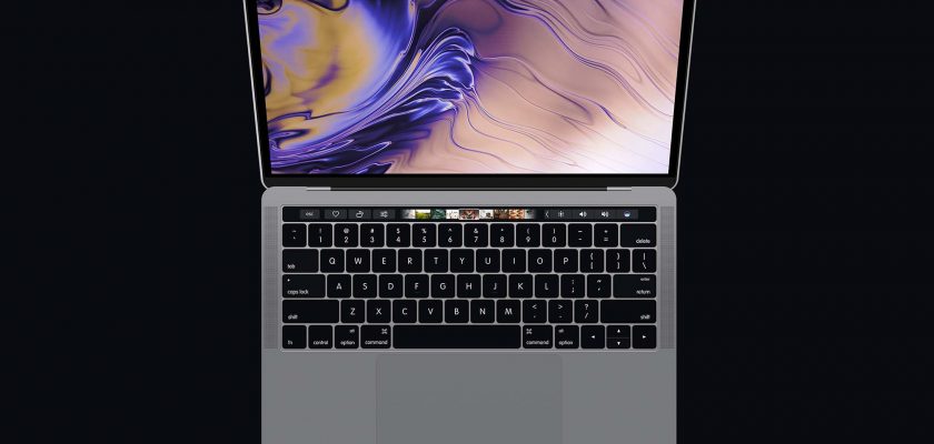 Free Top View MacBook Pro Mockup