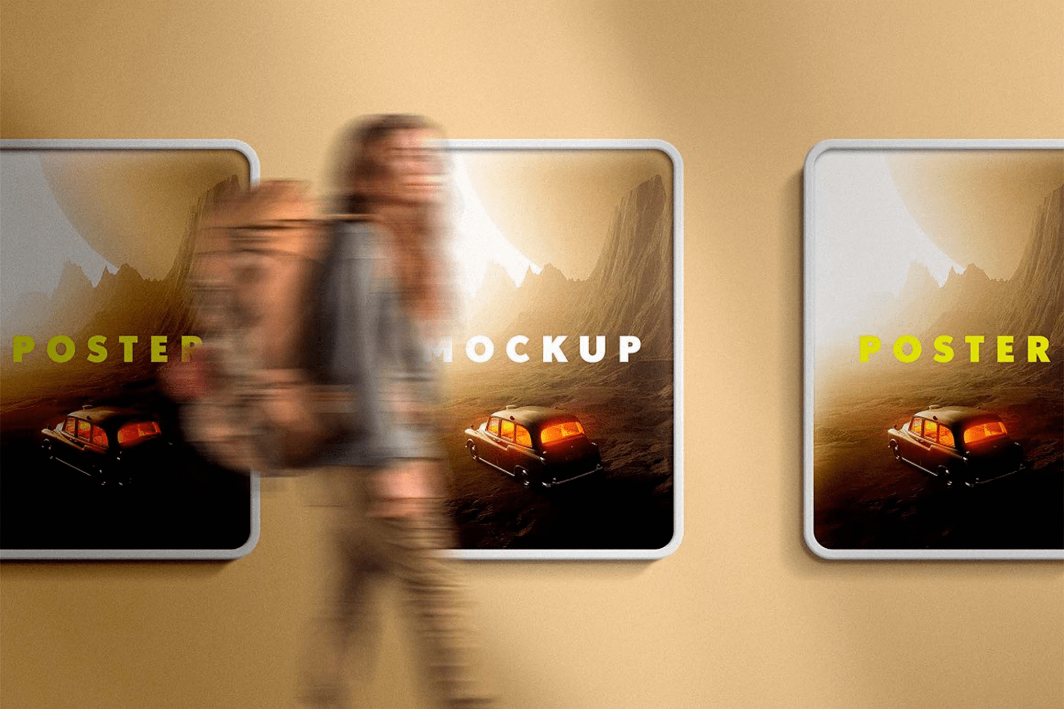 Lightbox Poster Free Mockup Set - Customize Your Street Ads