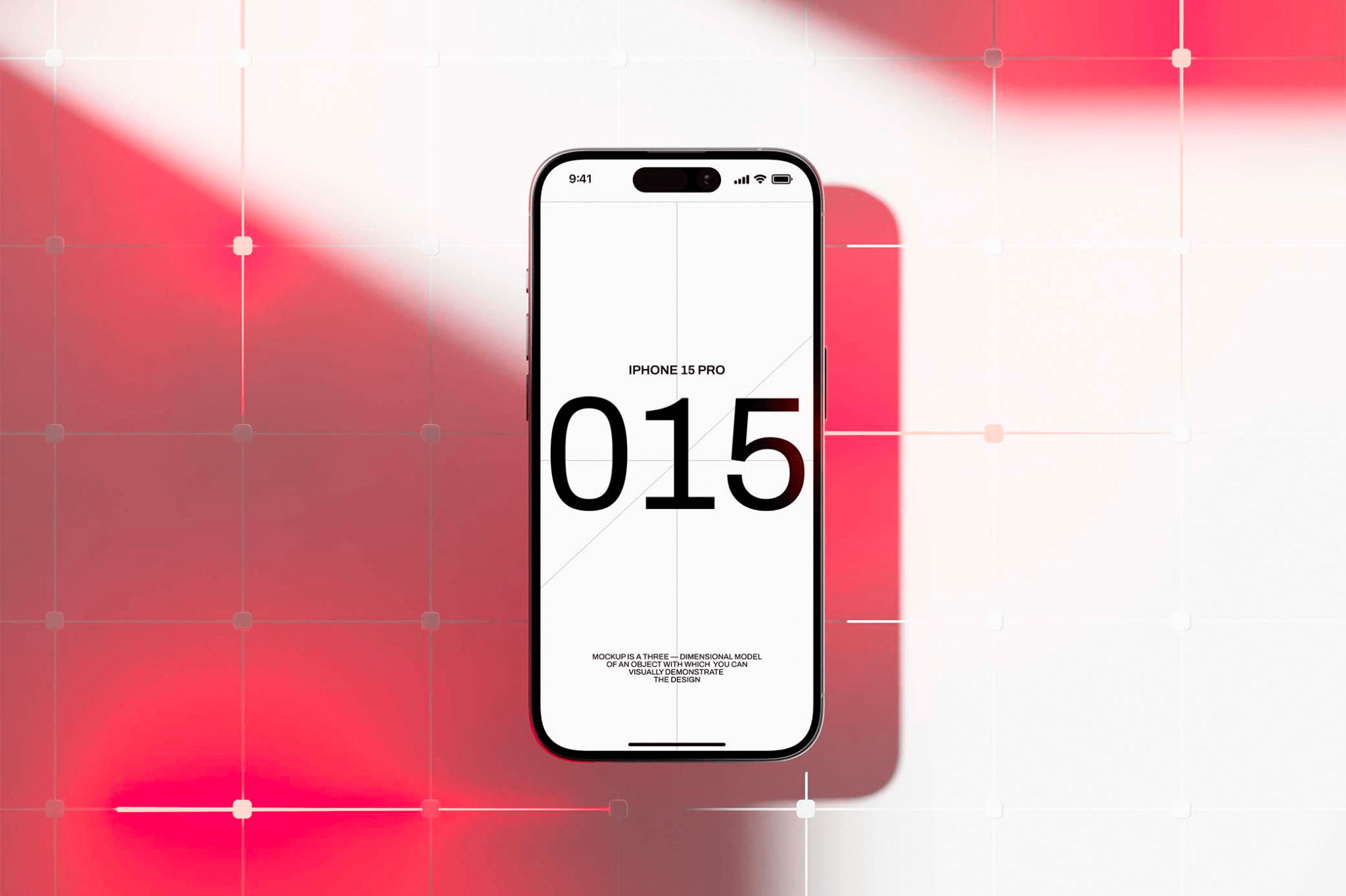 iPhone 15 Pro Mockup Free PSD Download