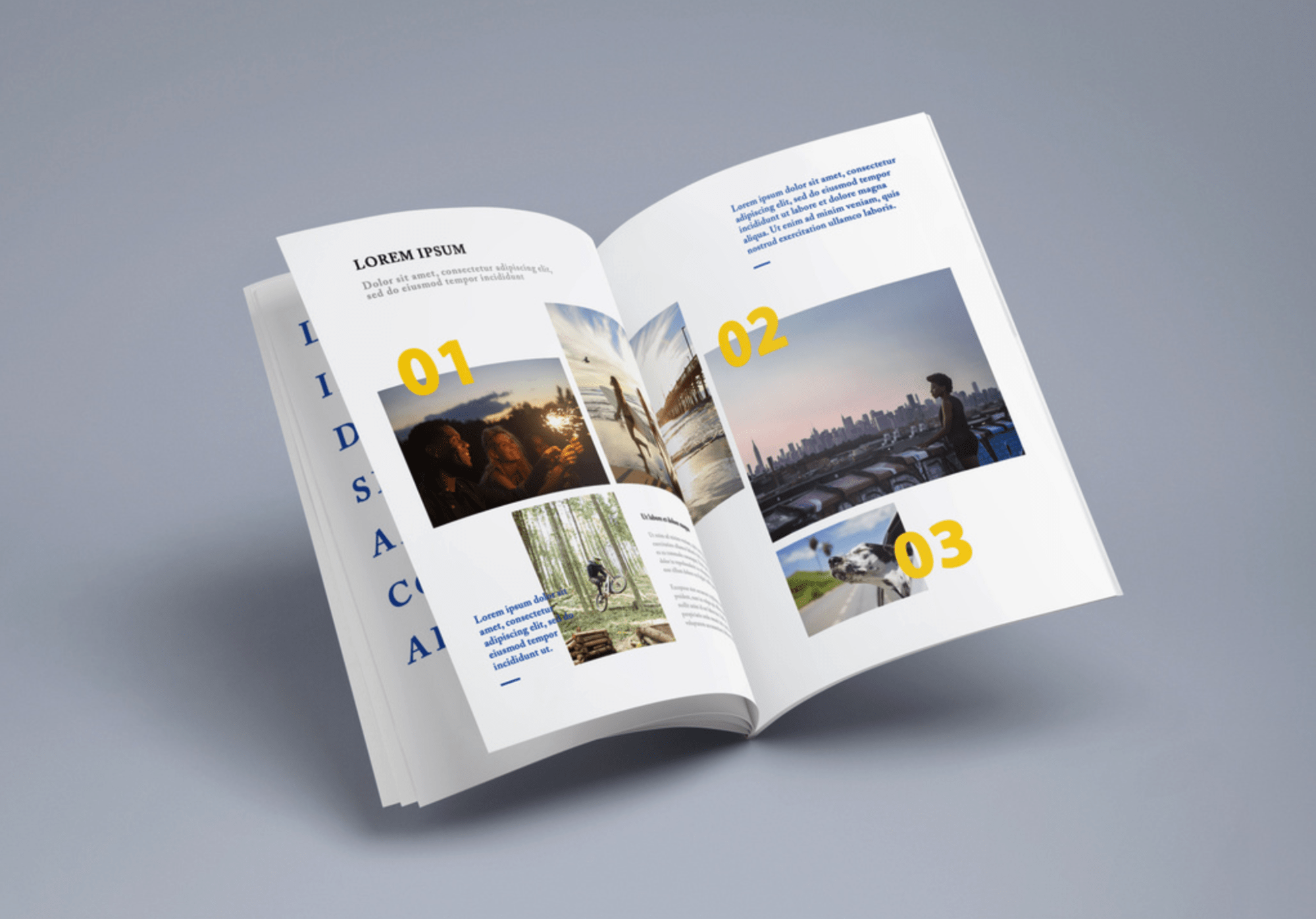 Magazine Mockup – Open Layout for Editorial Design Showcase